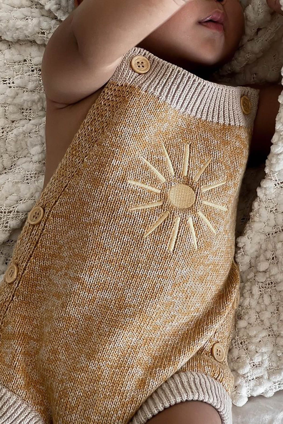 SUNNY DREAMS KNIT OVERALLS / MUSTARD – Halite Minis